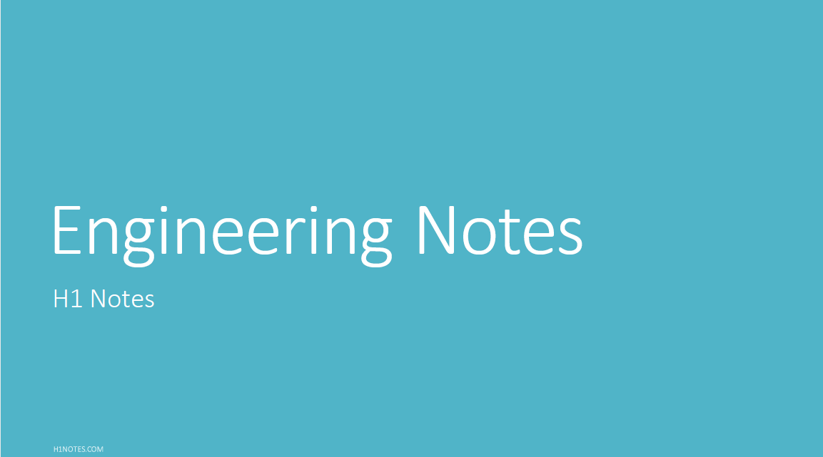 Engineering Notes & Project - Standard Engineering Notes - Leaving Cert ...