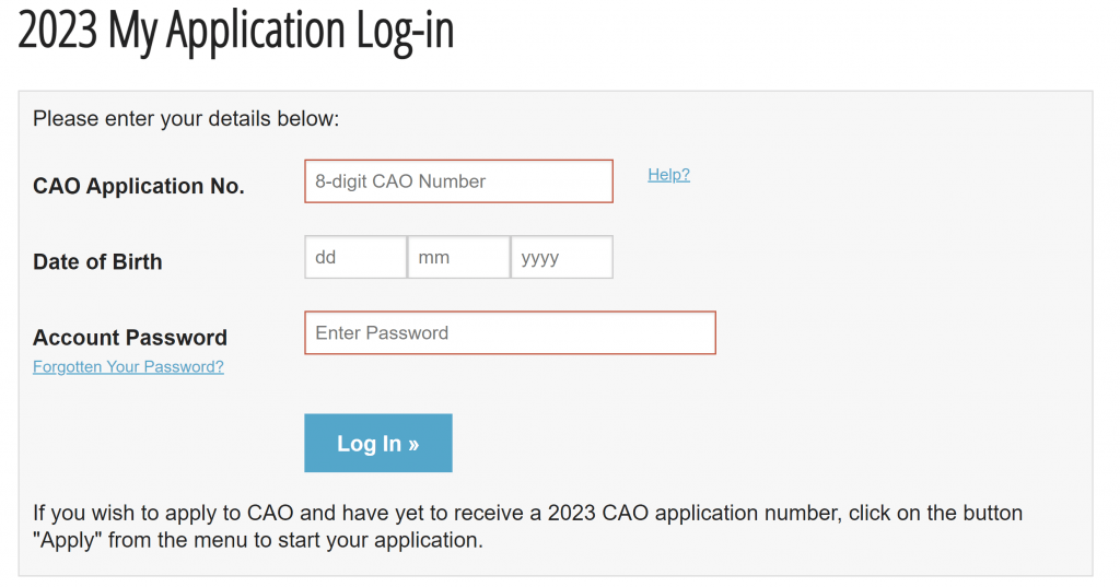 Advice on filling out the CAO - H1 Notes